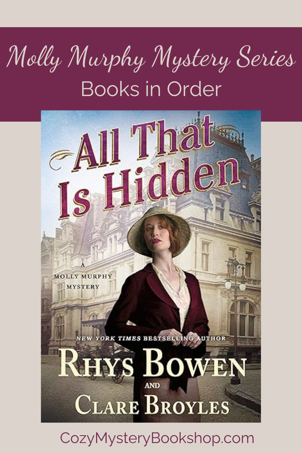 Complete Molly Murphy Series Books in Order - Cozy Mystery Bookshop